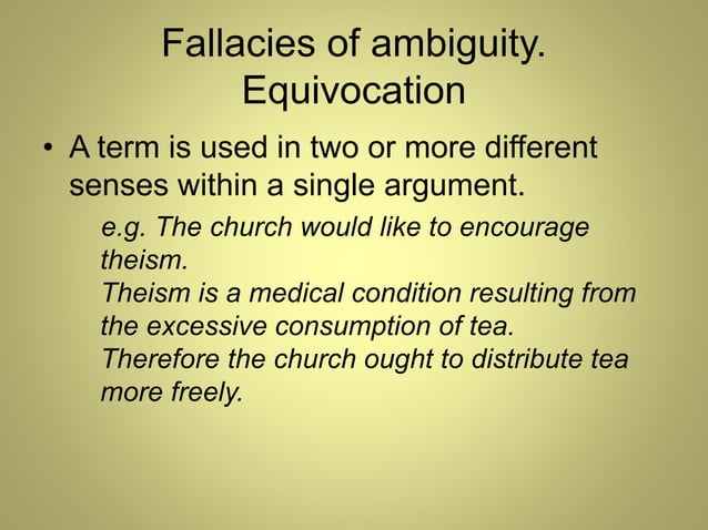 Critical thinking fallacious reasoning | PPT