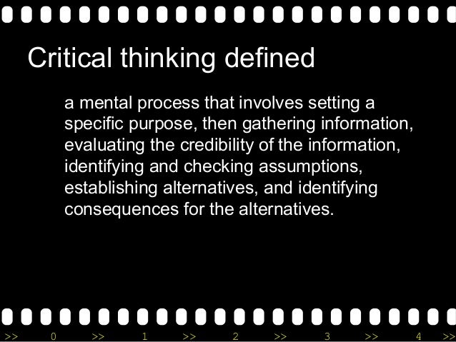 Critical Thinking: Its Basic Elements