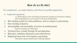 Critical thinking in an age of disinformation and fake news oct 2019 | PPT