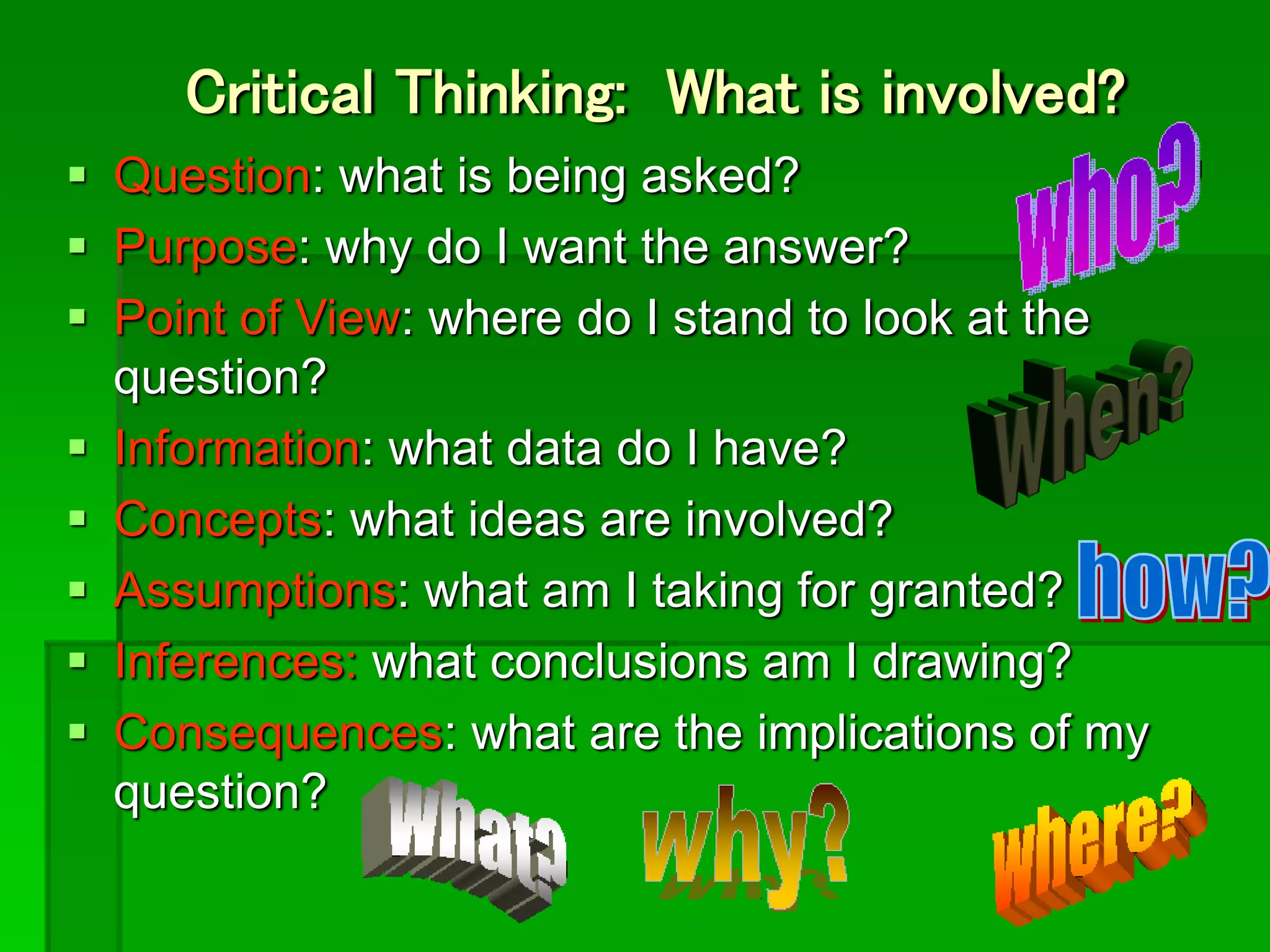 Critical Thinking | PPT