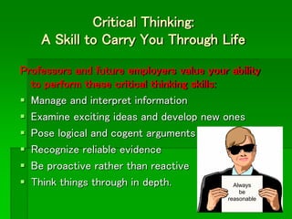 Critical Thinking | PPT