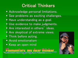 Critical Thinking | PPT