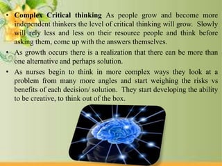 Critical thinking in nursing | PPTX