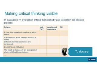 Critical thinking in STEM: problem solving by modeling and practice | PDF