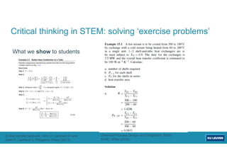 Critical thinking in STEM: problem solving by modeling and practice | PPT