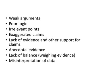 Critical Thinking in the Classroom | PPTX