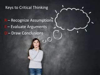 Critical thinking in the workplace ppt | PPTX