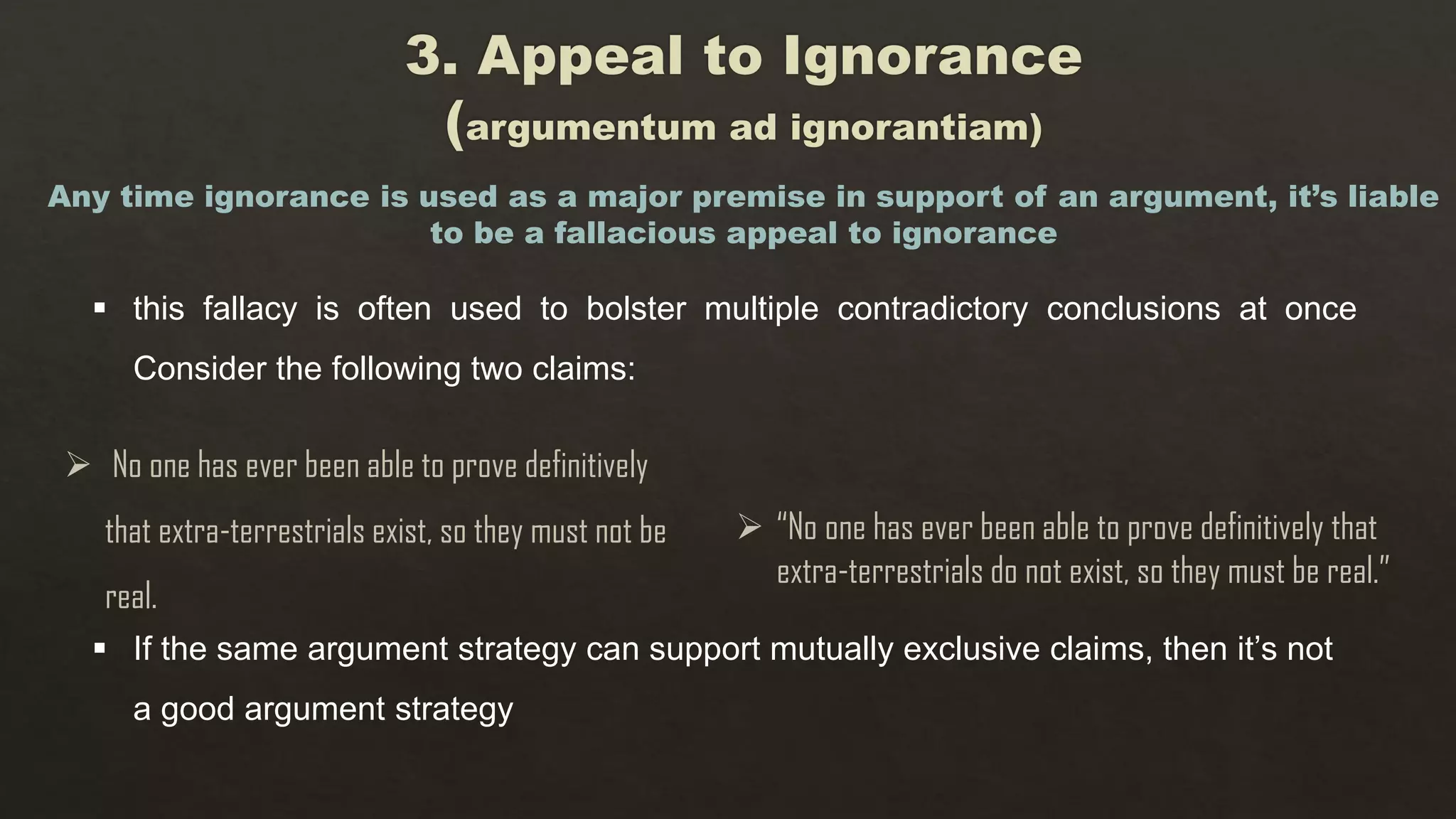 Critical thinking Logical Fallacies t | PDF