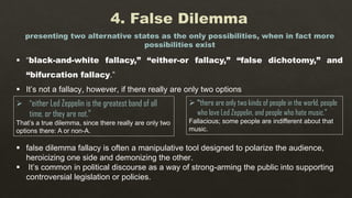 Critical thinking Logical Fallacies t | PDF