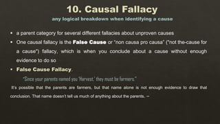 Critical thinking Logical Fallacies t | PDF