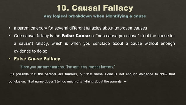 Critical thinking Logical Fallacies t | PDF | Science