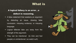 Critical thinking Logical Fallacies t | PDF