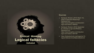 Critical thinking Logical Fallacies t | PDF | Science