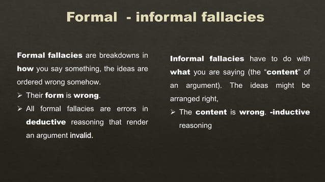 Critical thinking Logical Fallacies t | PDF | Science