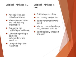 Critical Thinking & Logic in Ethics | PPTX