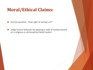 Critical Thinking & Logic in Ethics | PPTX