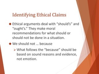 Critical Thinking & Logic in Ethics | PPTX