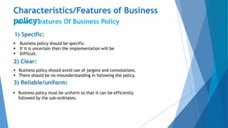 Effects of poor Business policies | PPTX