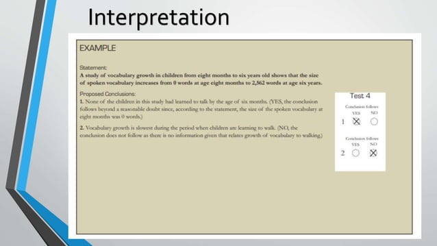 Critical thinking measurement tools and assessment rubrics report | PPT