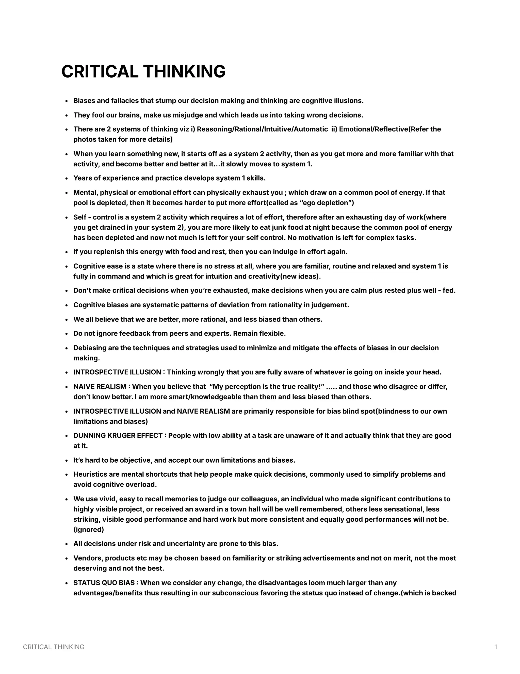 Critical Thinking notes.pdf is a guide for you in making better ...