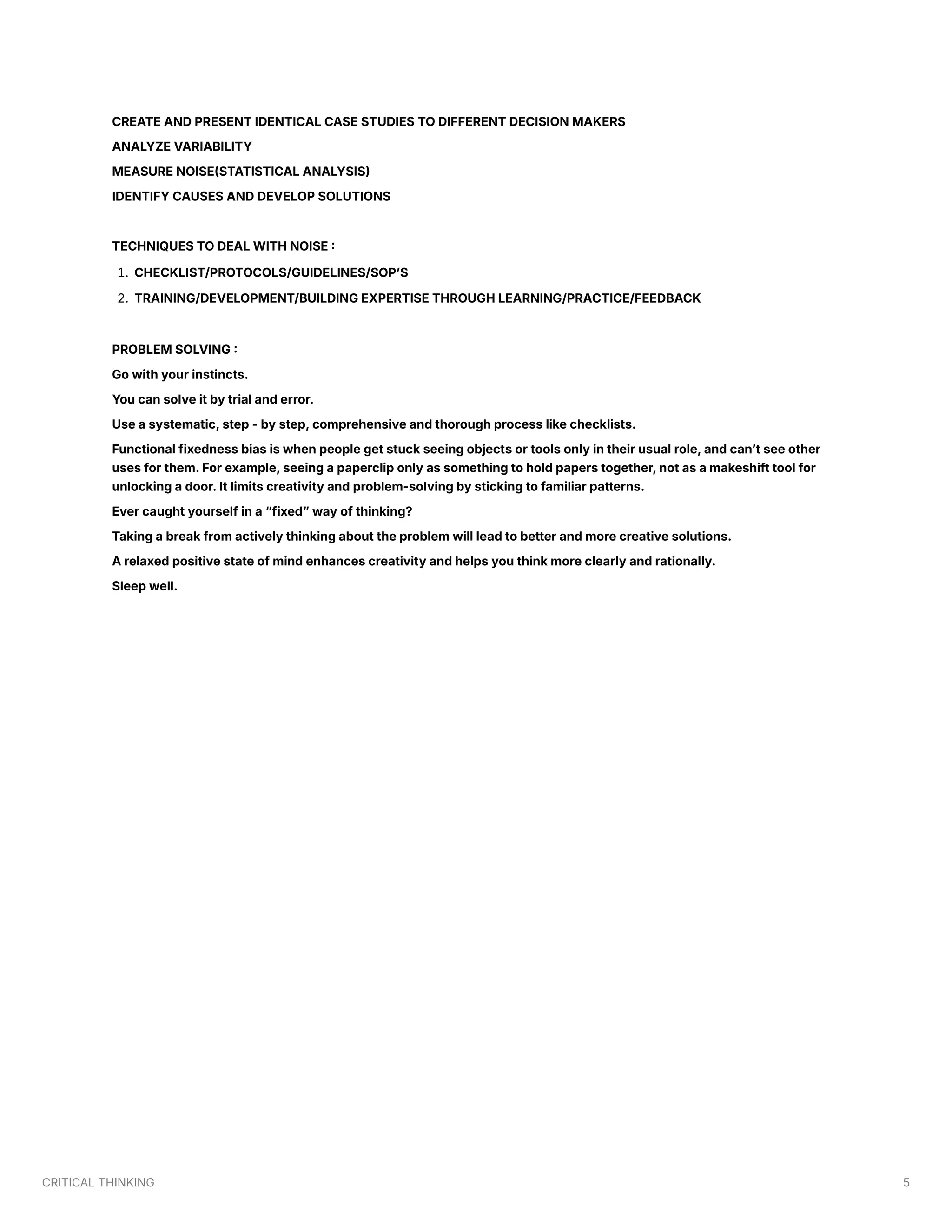 Critical Thinking notes.pdf is a guide for you in making better ...