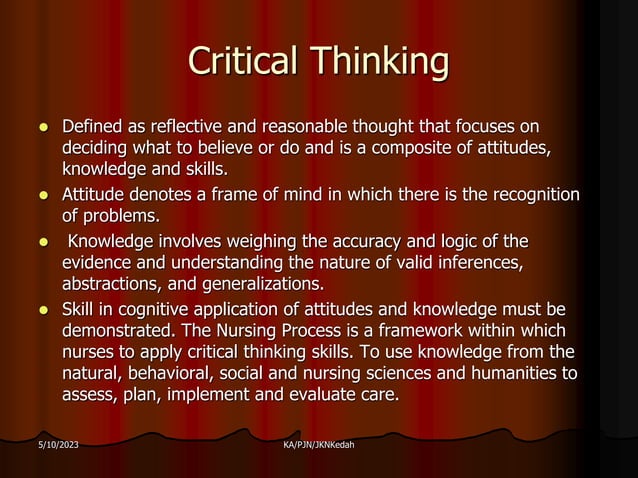 Critical thinking Nursing.ppt