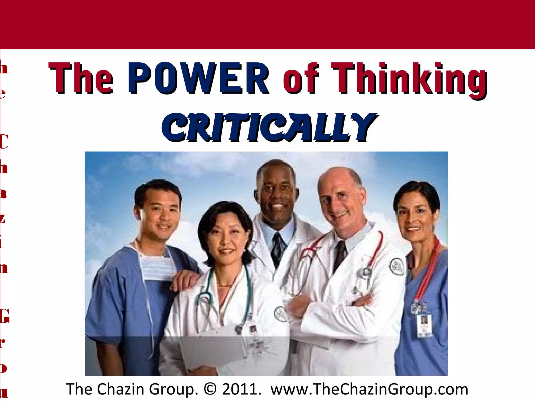 Ethan Chazin Critical Thinking Program | PPT