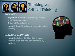 Learning 101: Critical Thinking | PPTX