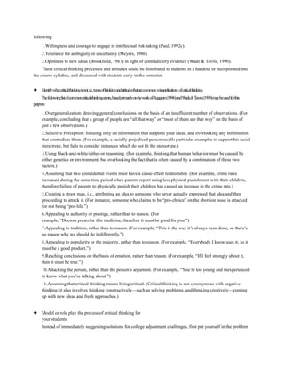 Critical thinking paper 2 | RTF