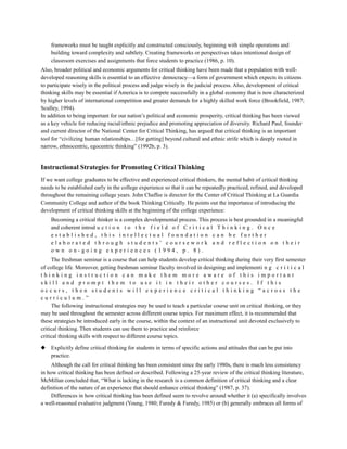 Critical thinking paper 2 | PDF