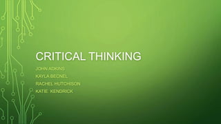 Criticalthinkingpillar (1) | PPT