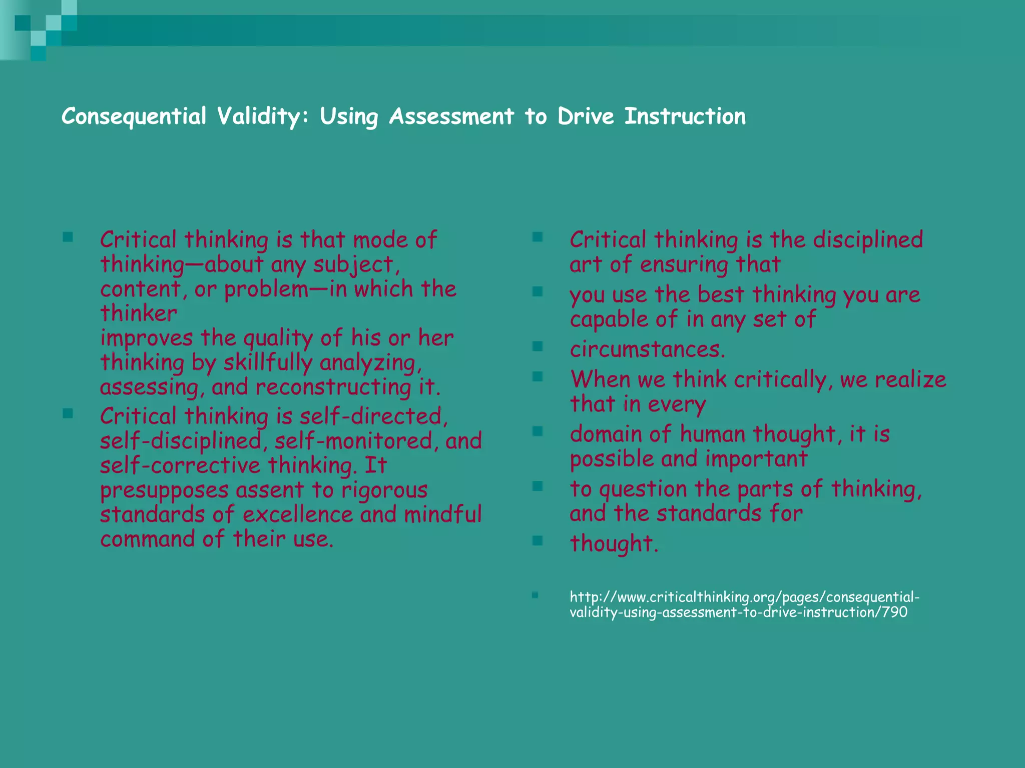 Critical Thinking Powerpoint Ppt