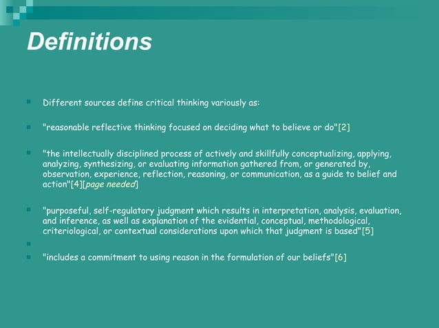 Critical thinking powerpoint | PPT