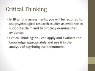 Intro to Critical Thinking | PPTX