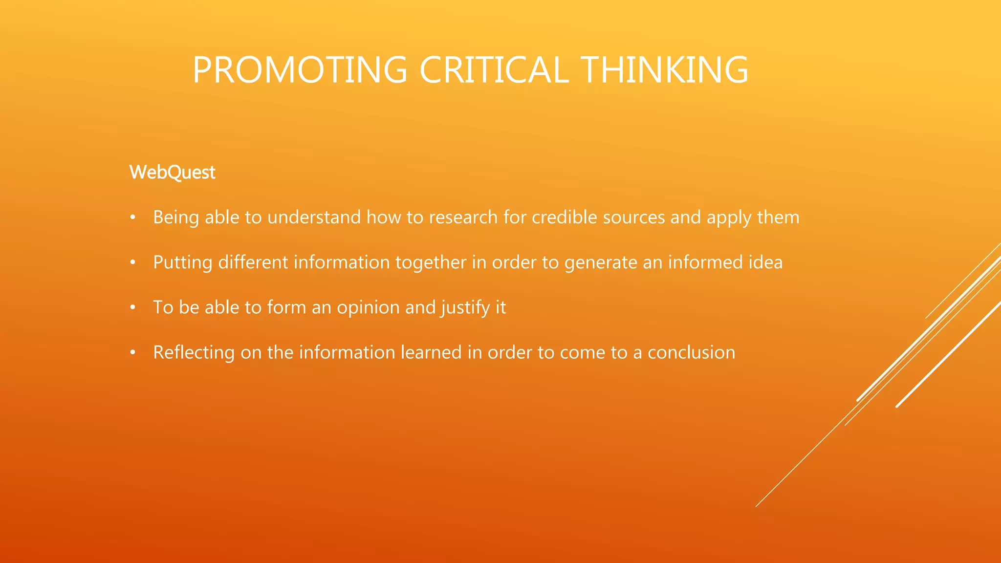 Critical thinking PP | PPT