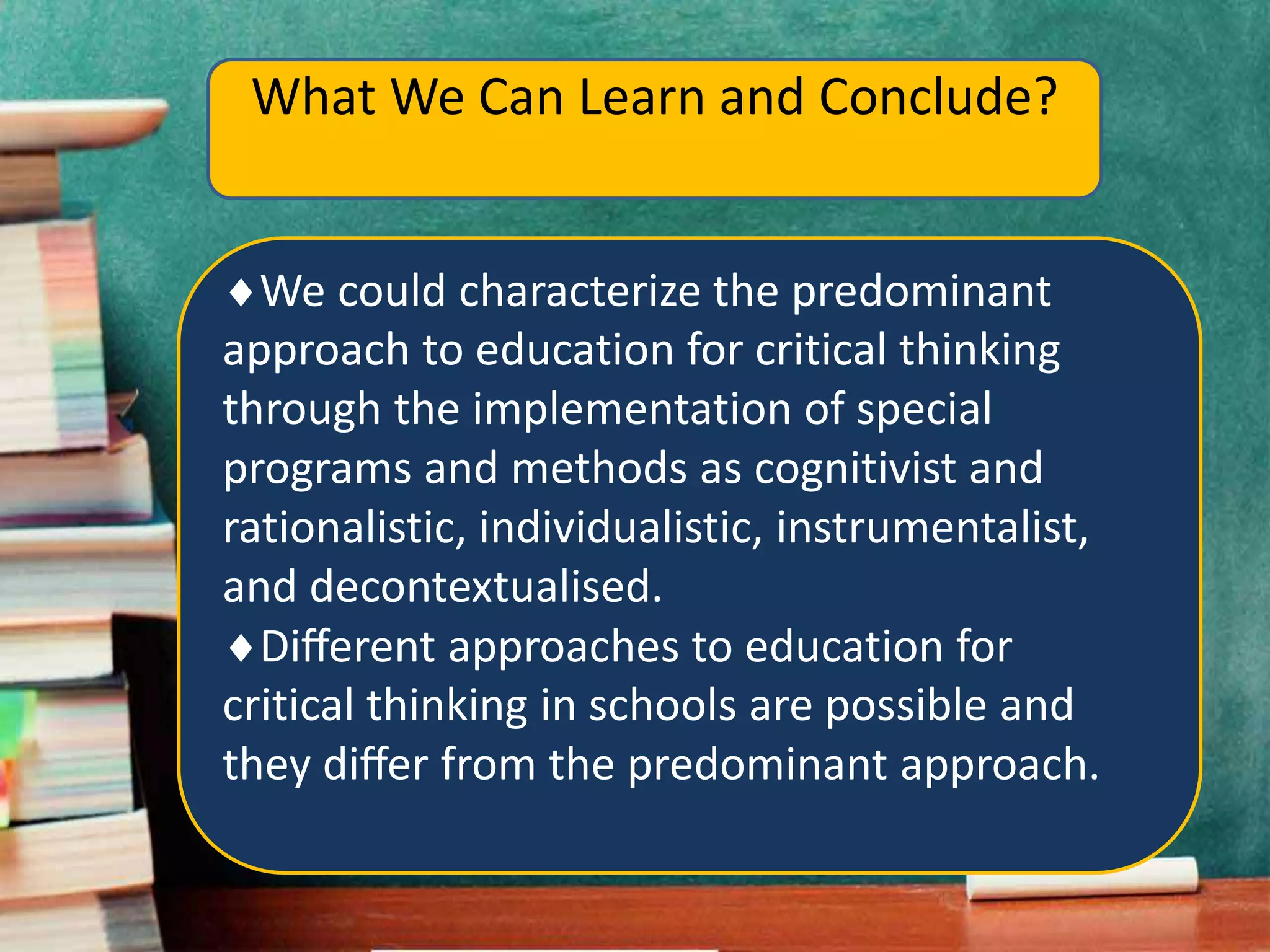 Critical thinking ppt | PPTX