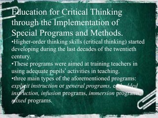 Critical thinking ppt | PPTX
