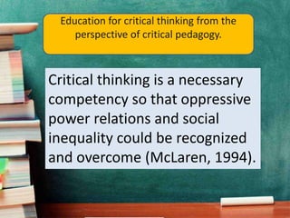 Critical thinking ppt | PPTX