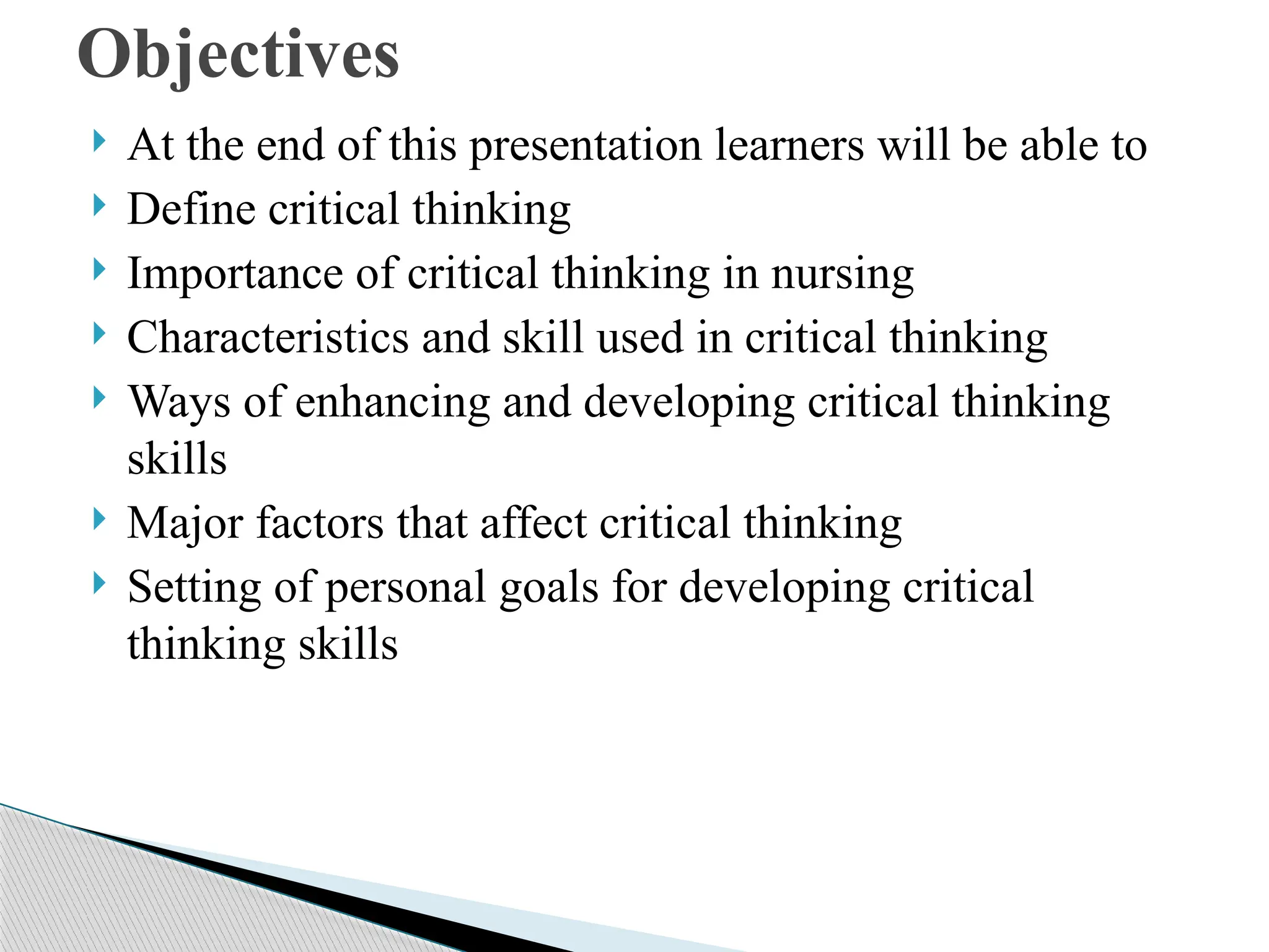 critical thinking ppt.pptx for bsn semester 2 | PPTX