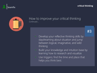 Critical_Thinking_pptx.pptx | Undergraduate Education | College Education