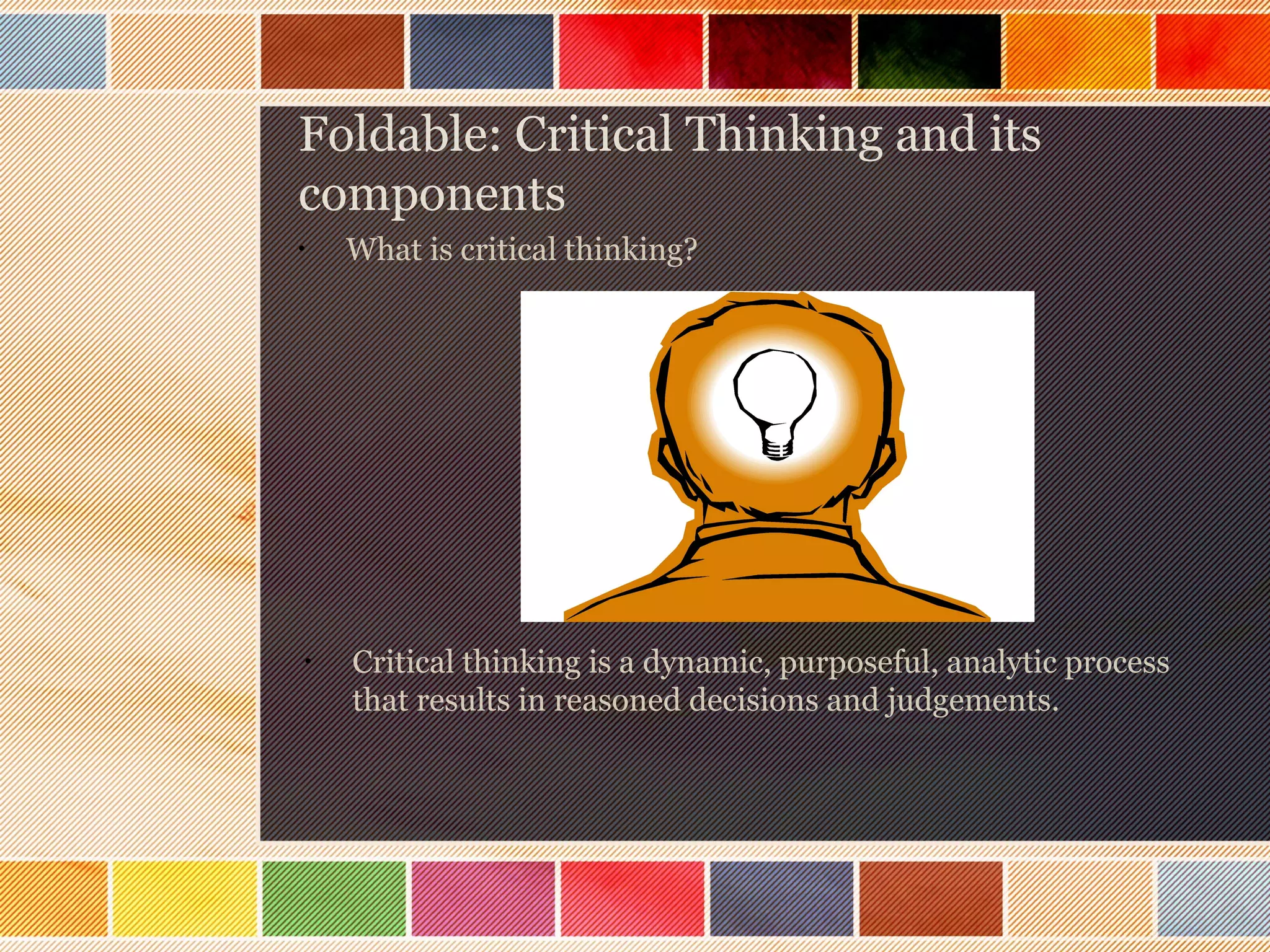 Critical thinking presentation | PPT
