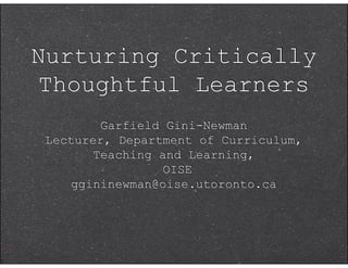 Critical thinking presentation | PPT