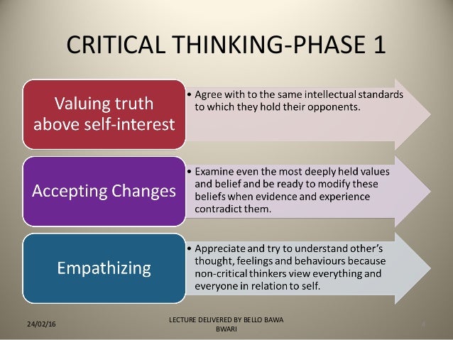 Critical thinking process(1)