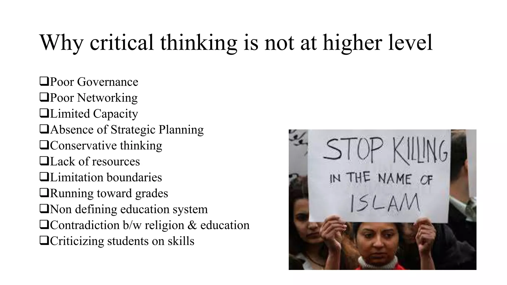 Critical thinking psychology | PPTX