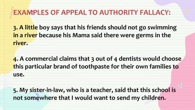 Ad hominem and Appeal to authority Fallacies | PPT