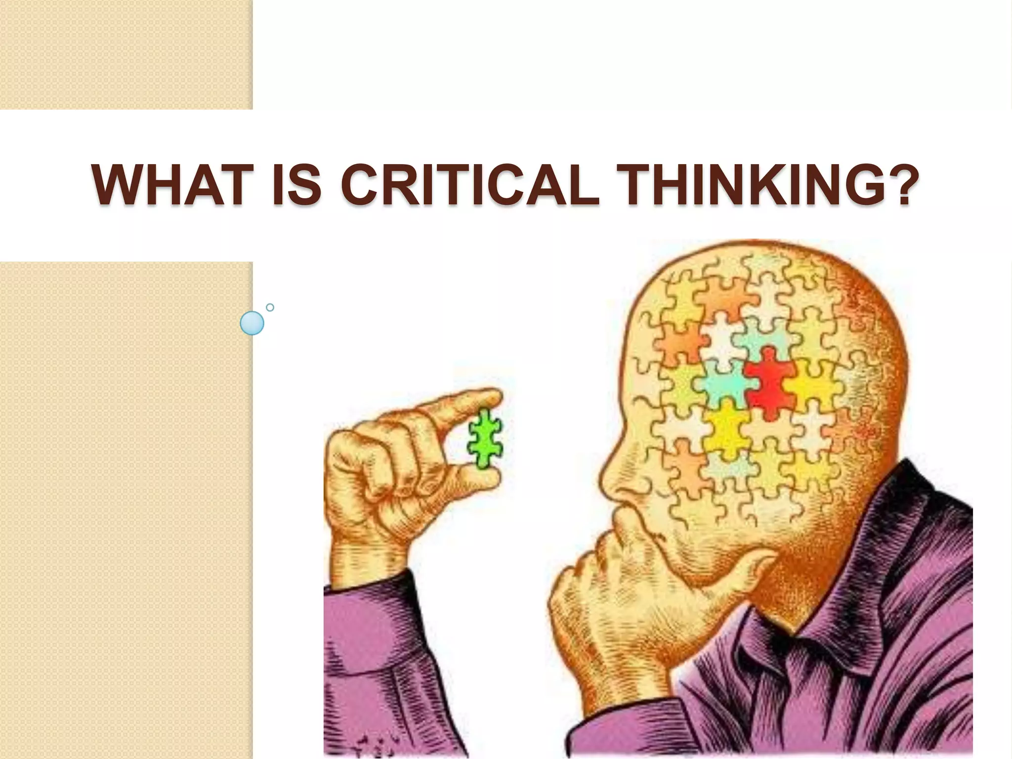 Critical thinking skills | PPTX