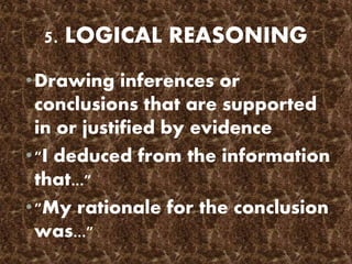 Critical thinking skills | PPTX