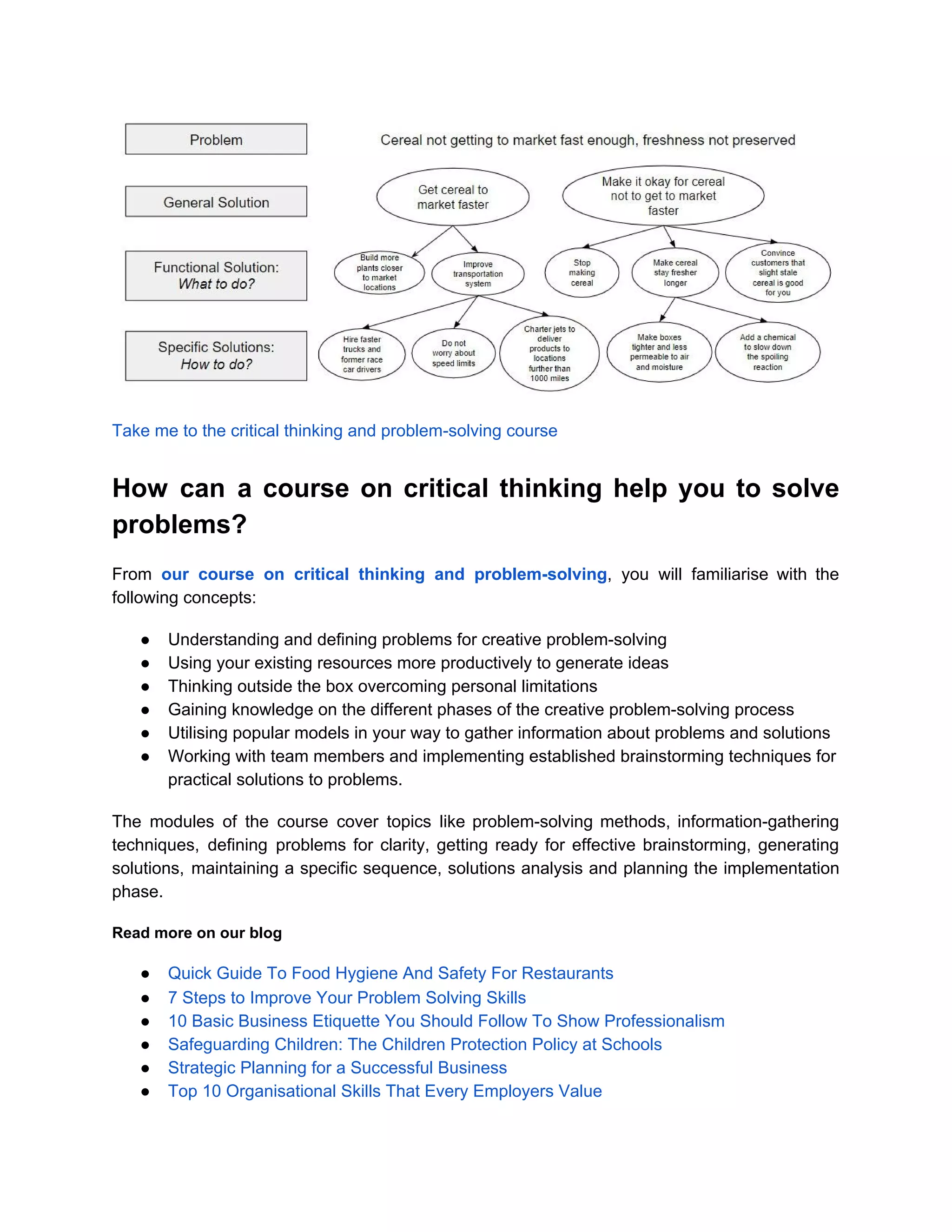 Critical thinking skills a guide for problem solving | PDF