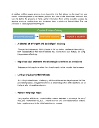 Critical thinking skills a guide for problem solving | PDF