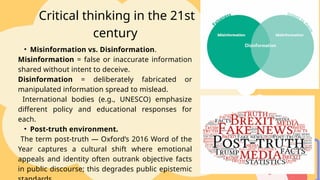 Critical Thinking Skills | Life Skills | | PPTX